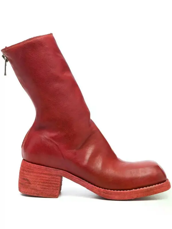 Guidi Rear-zip Leather Boots