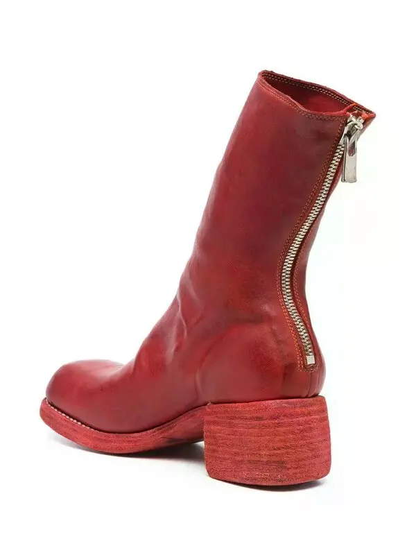 Guidi Rear-zip Leather Boots