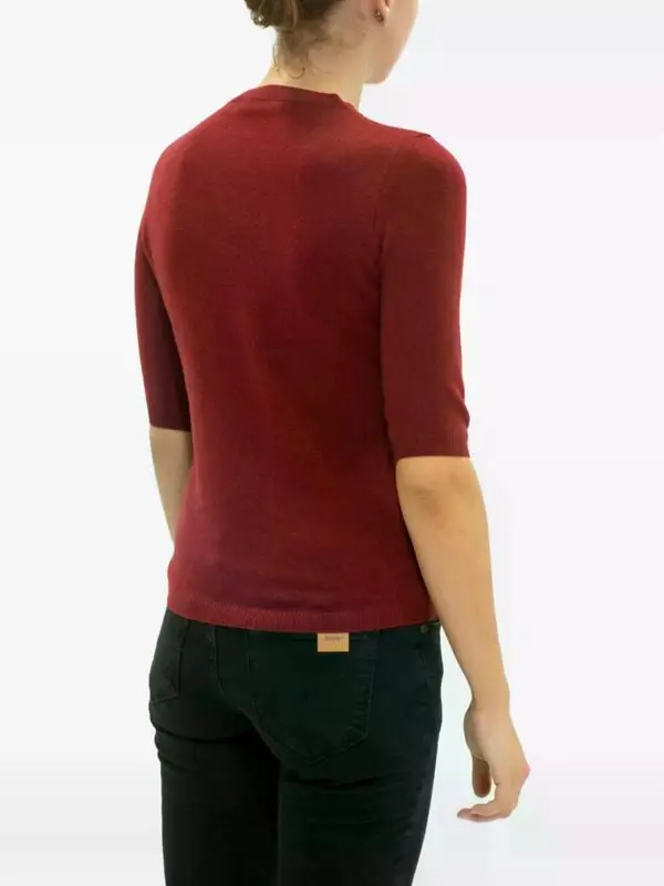 LA ROSE Three-quarter-sleeve Cashmere Sweater