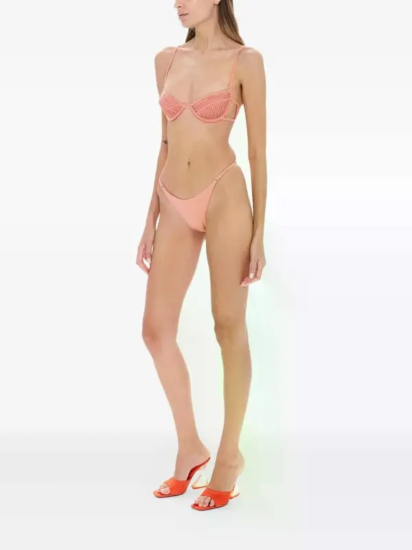 SELIA RICHWOOD Ruched Bikini Set - Pink
