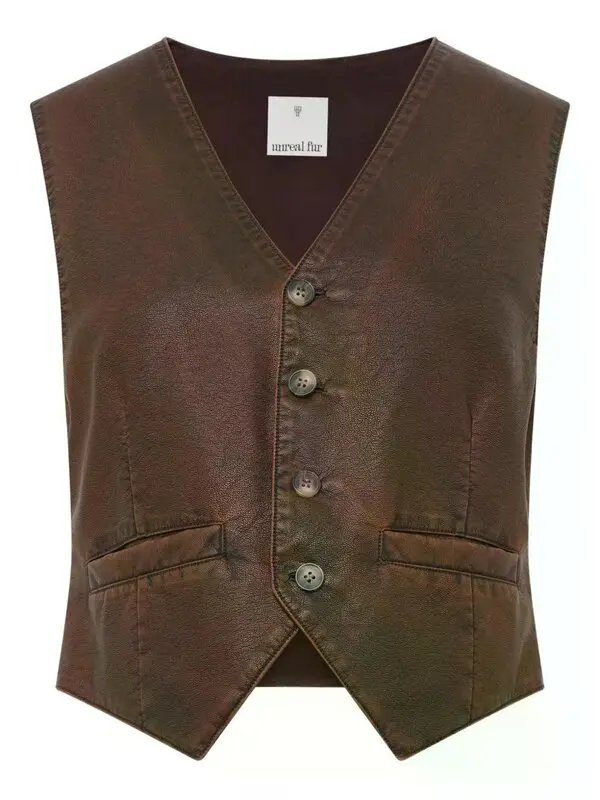 UNREAL FUR Buttoned Waistcoat