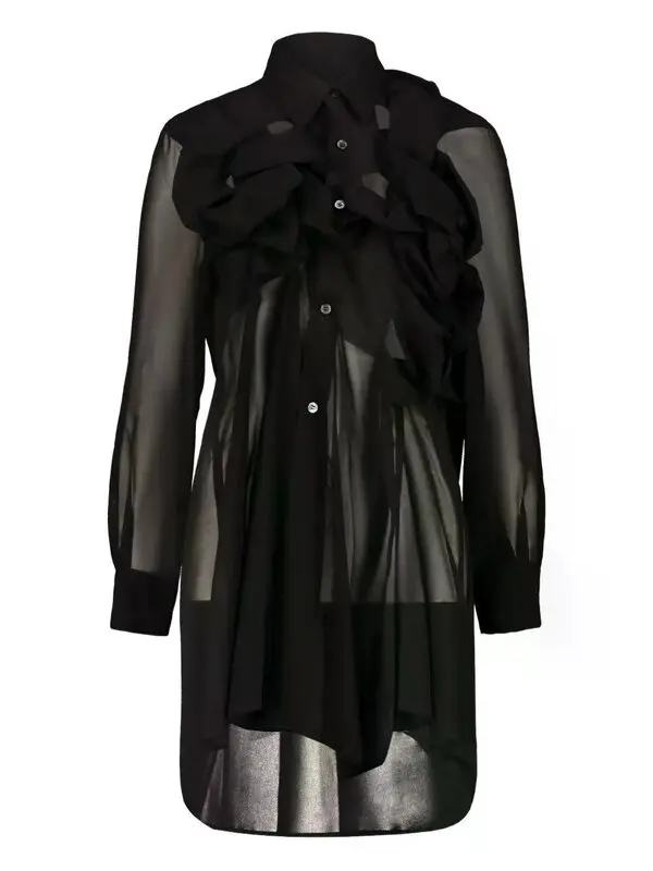 Comme Des Garçons Ruffled Woven Shirt