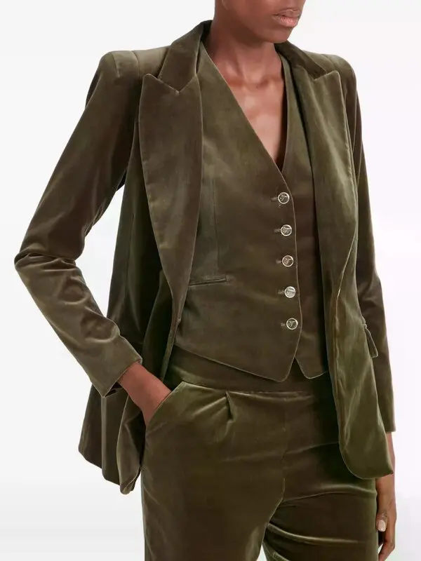 TEMPERLEY LONDON Velvet Single-button Jacket