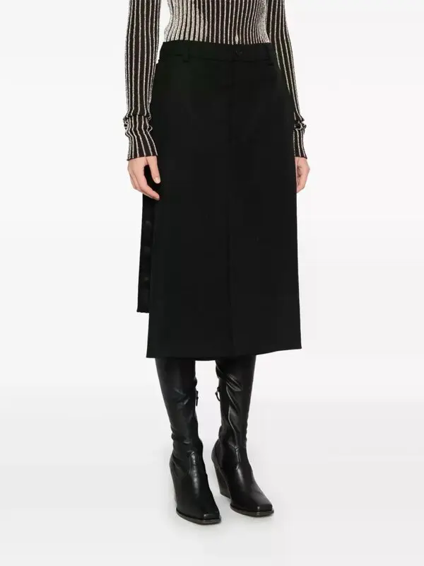 Balenciaga Layered Midi Skirt