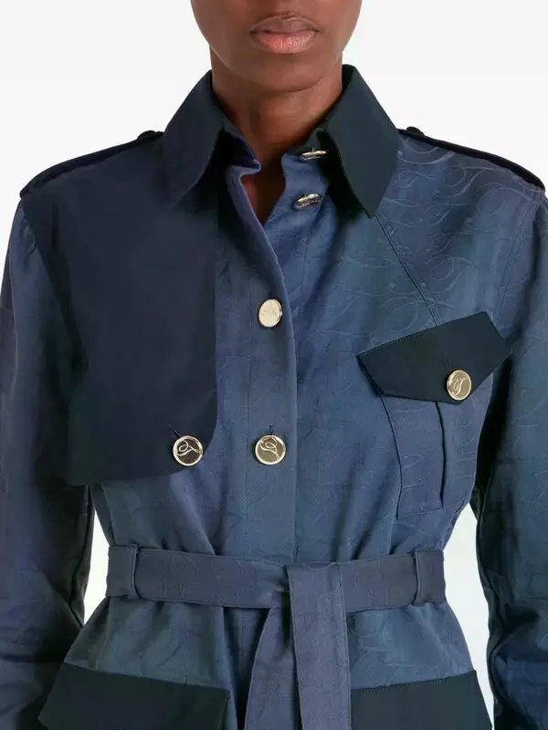 TEMPERLEY LONDON Victory Buttoned Belted Jacket