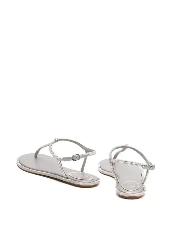 Rene Caovilla Embellished T-strap Sandals