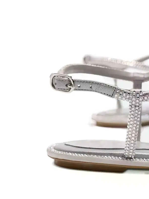 Rene Caovilla Embellished T-strap Sandals