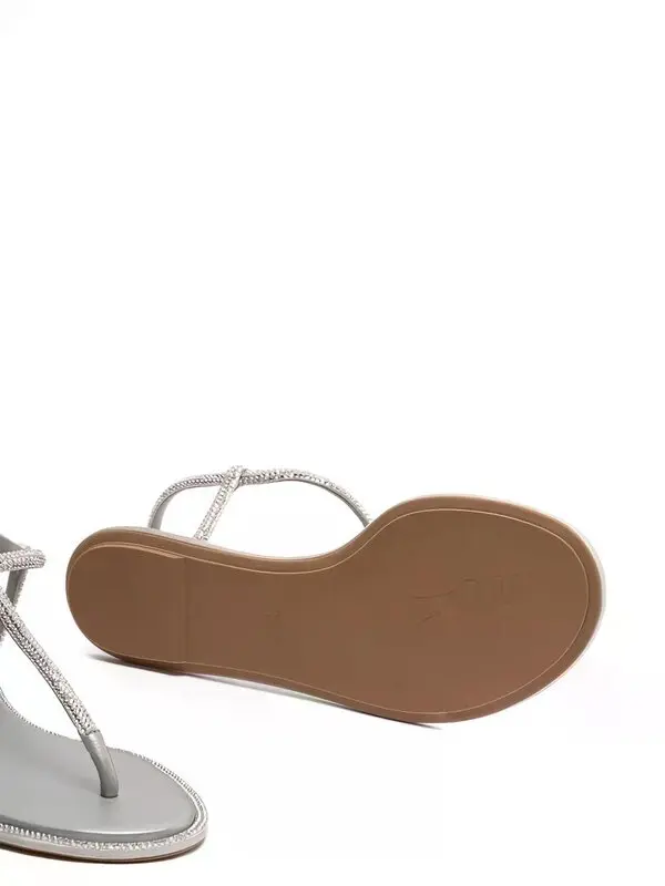 Rene Caovilla Embellished T-strap Sandals
