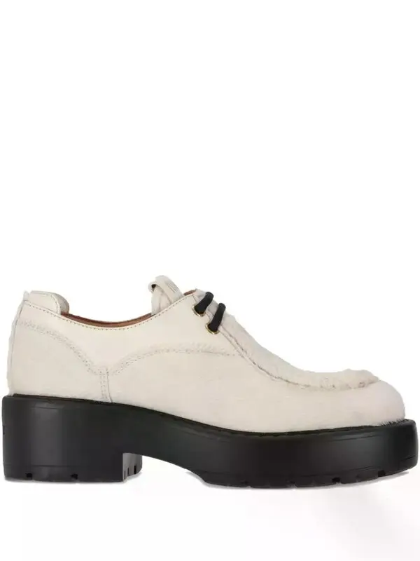 Miu Miu 55mm Platform Leather Shoes