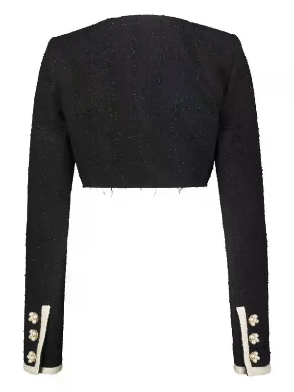 Vetements Cropped Tweed Jacket