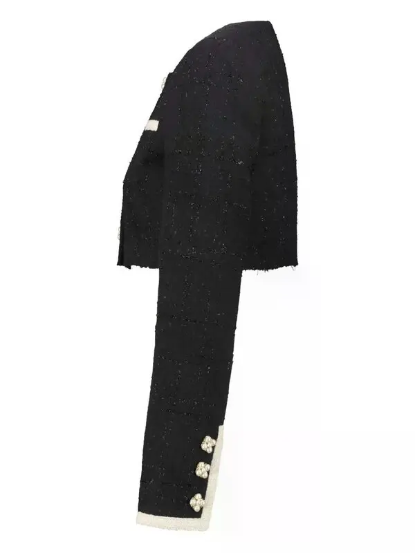 Vetements Cropped Tweed Jacket
