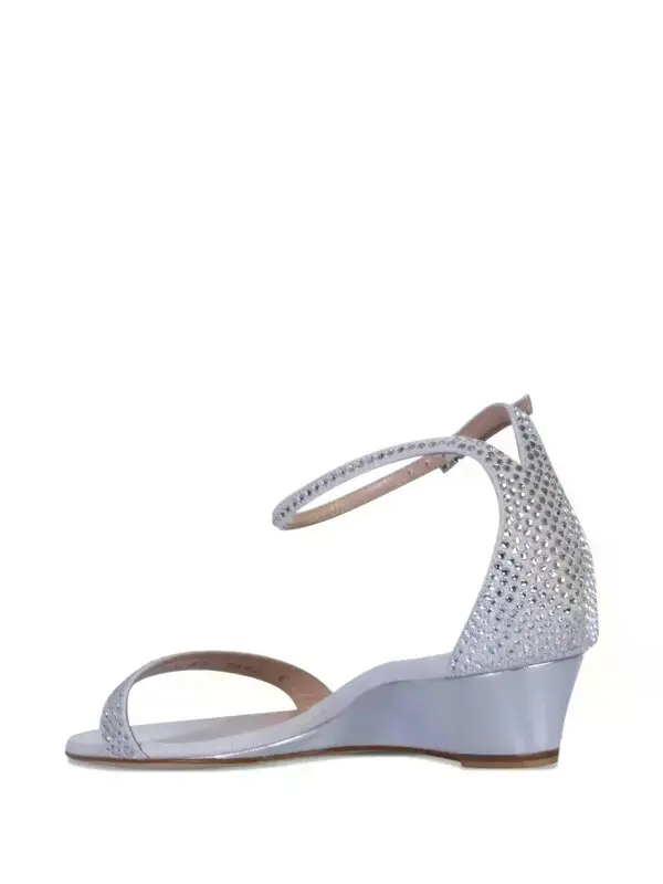 GIUSEPPE ZANOTTI Embellished Ankle-strap Wedge Sandals