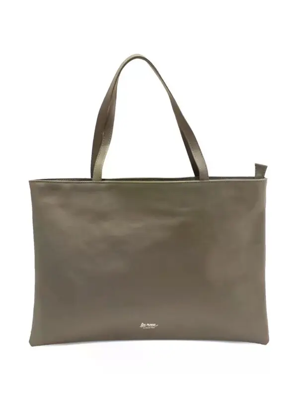 LA ROSE Top Handle Tote Bag - Grey