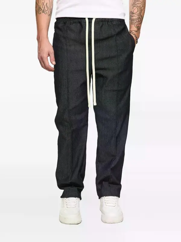 HAMZA Six Drawstring-paneled Jeans