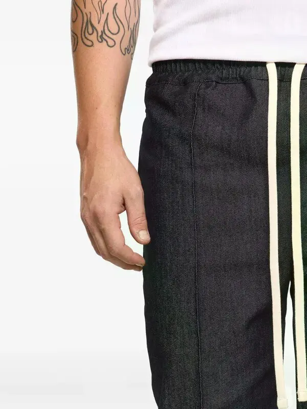 HAMZA Six Drawstring-paneled Jeans