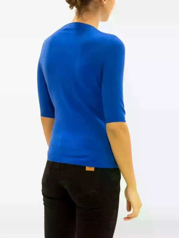 LA ROSE Crew-neck Cashmere T-shirt