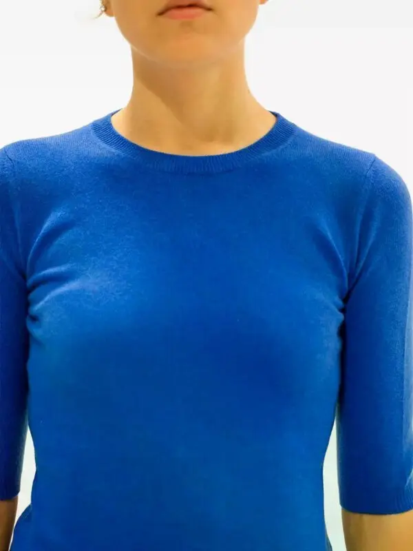 LA ROSE Crew-neck Cashmere T-shirt