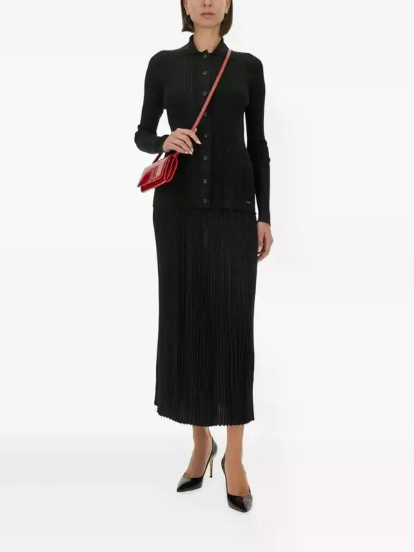 Kiton Buttoned Ribbed Top