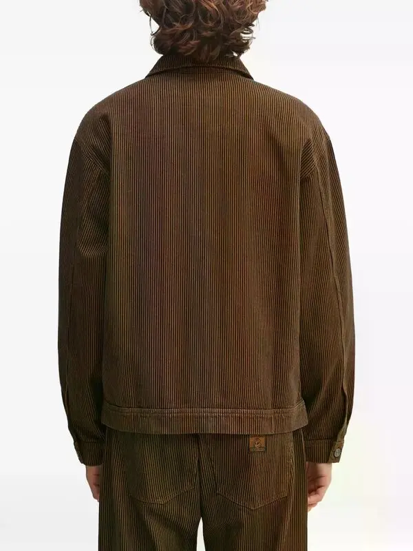 NO PROBLEMO Striped Zip Jacket