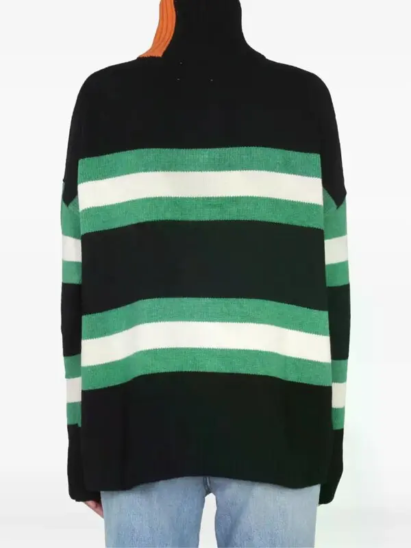 RIGHT FOR Striped Buttoned Cardigan