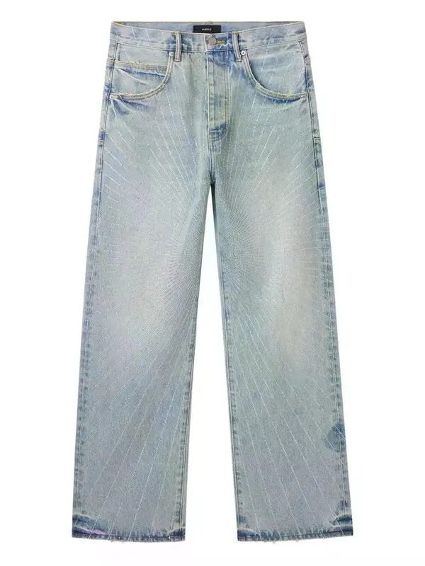 PURPLE BRAND P018 Crystal-embellished Jeans