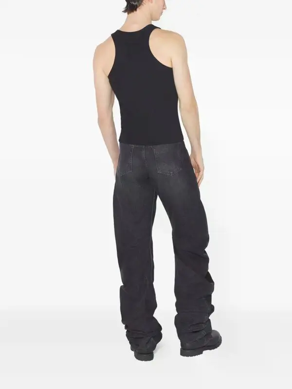 JEAN PAUL GAULTIER Piercing-detail Tank Top - Black