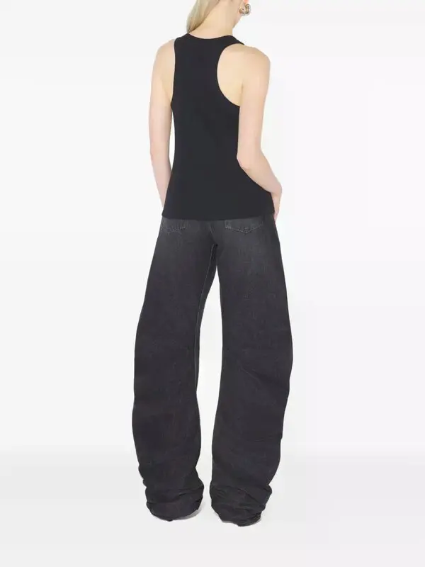 JEAN PAUL GAULTIER Piercing-detail Tank Top - Black