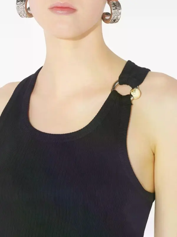 JEAN PAUL GAULTIER Piercing-detail Tank Top - Black