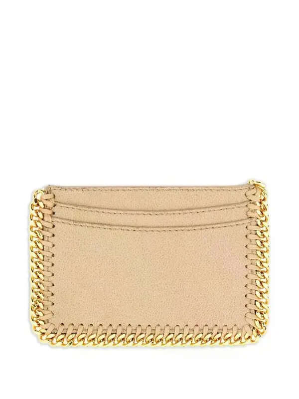 Stella McCartney Chain-trim Card Holder - Neutrals