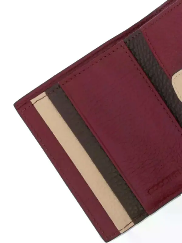 COCCINELLE Striped Zip Wallet