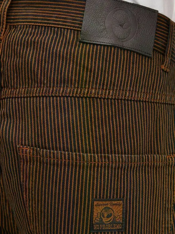 NO PROBLEMO Striped Pattern Jeans
