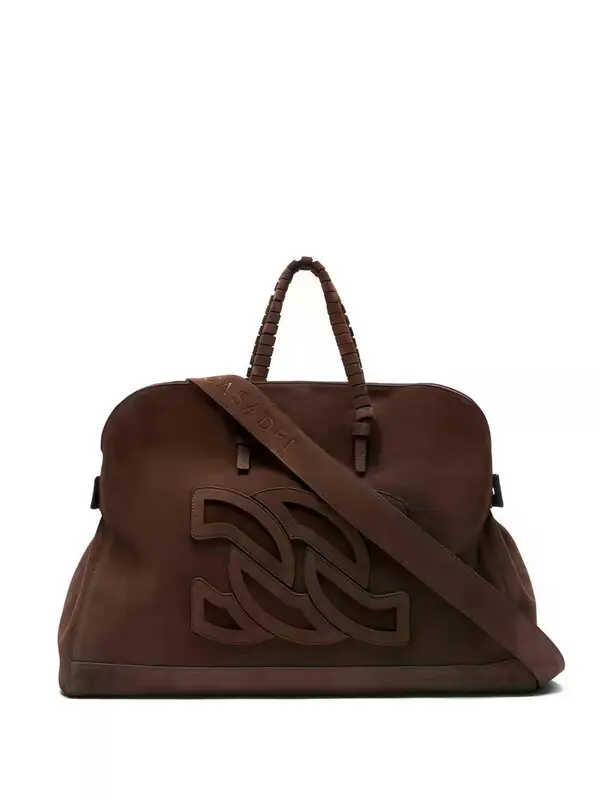 Casadei Logo-patch Tote Bag - Brown