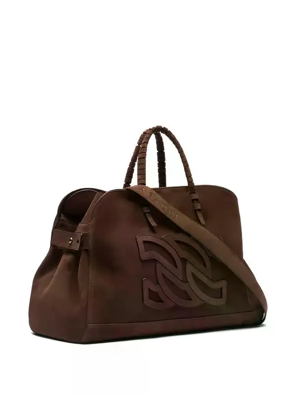 Casadei Logo-patch Tote Bag - Brown
