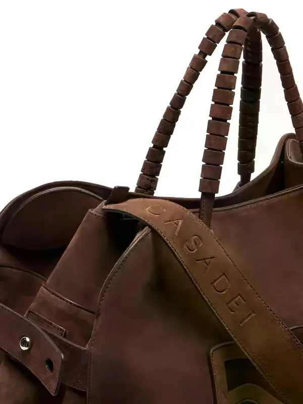 Casadei Logo-patch Tote Bag - Brown