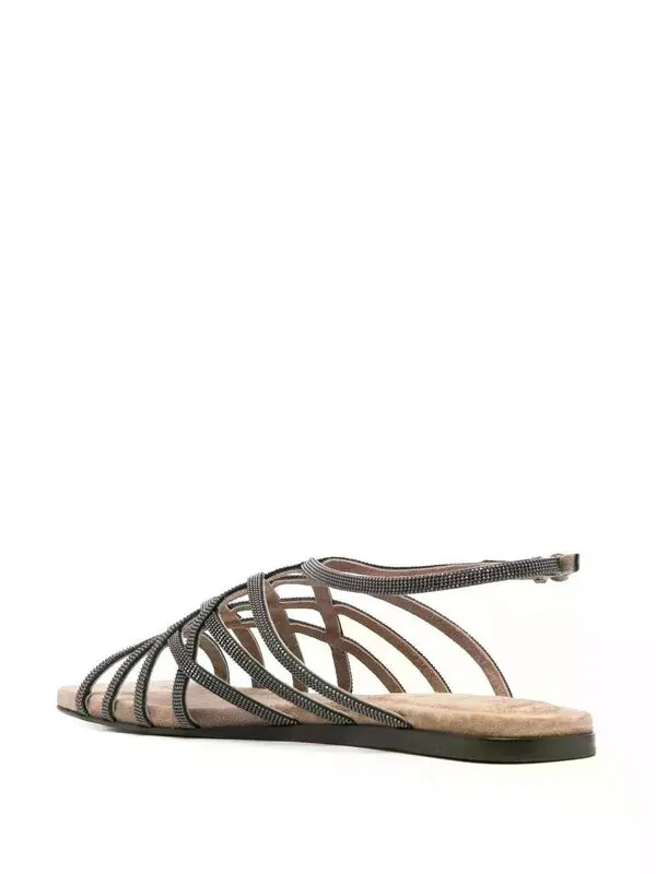 Brunello Cucinelli Crossover-strap Detail Sandals