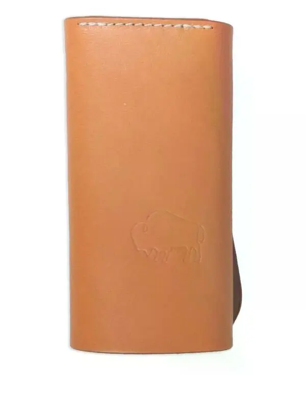 Il Bisonte Debossed Leather Keyring