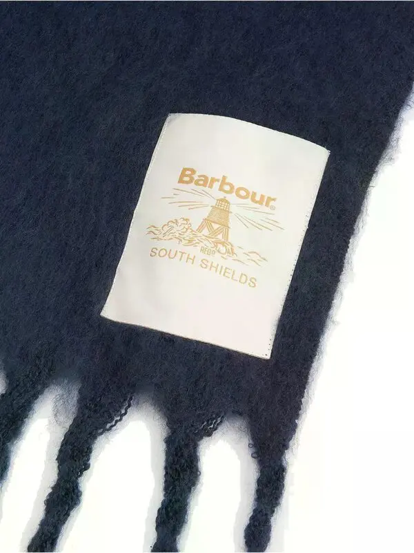 Barbour Ellison Fringed-detail Scarf