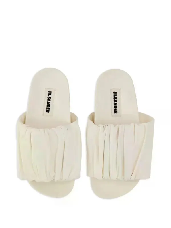 JIL SANDER Ruched-detail Sandals