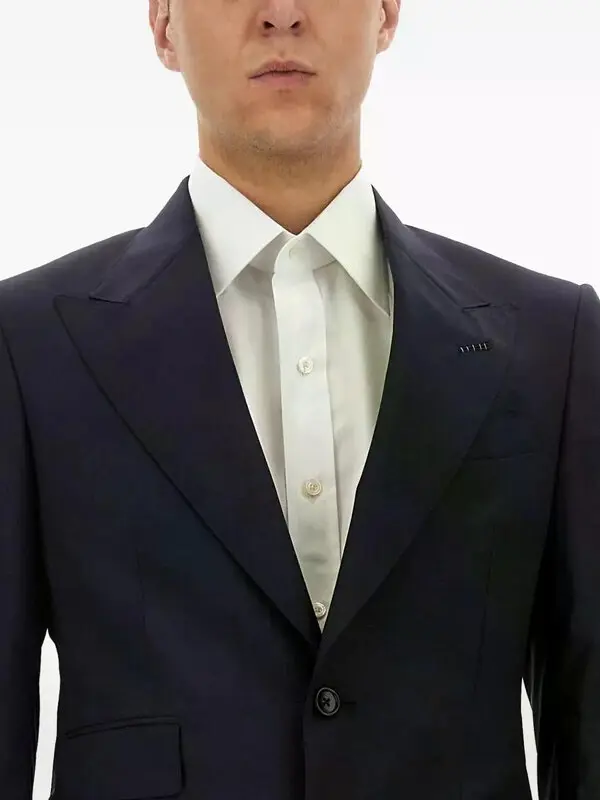 TOM FORD Wool Buttoned Suit - Blue
