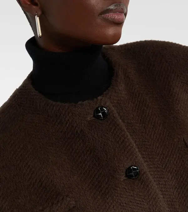 BLAZÉ MILANO Gliss Chevron Alpaca And Wool Jacket
