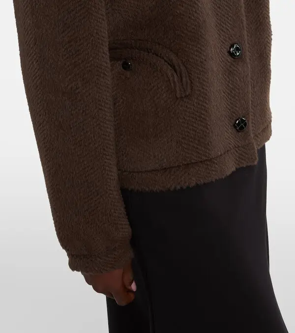 BLAZÉ MILANO Gliss Chevron Alpaca And Wool Jacket