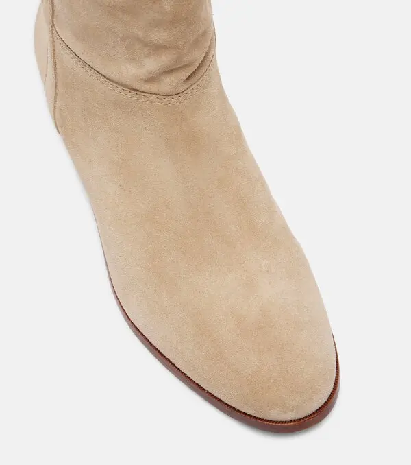 Veronica Beard Suede Knee-high Boots - Beige