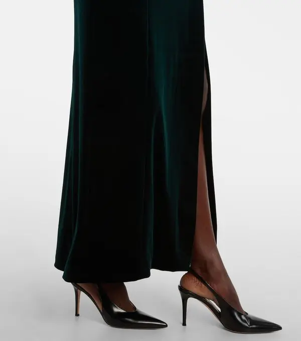 Galvan Vanitas Velvet Gown - Green