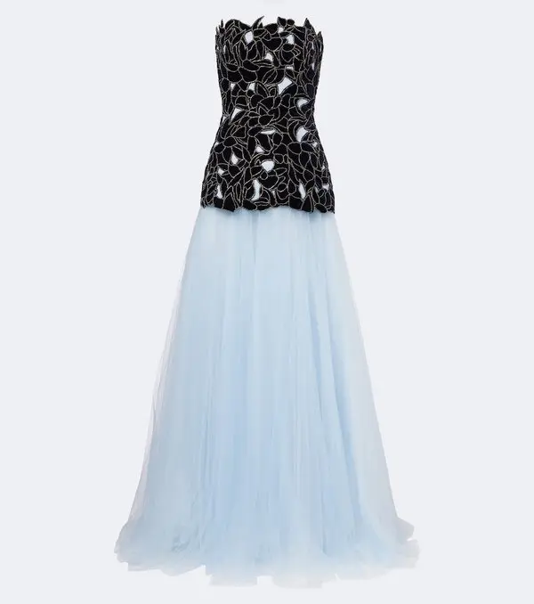 Costarellos Alessi Gown - Blue