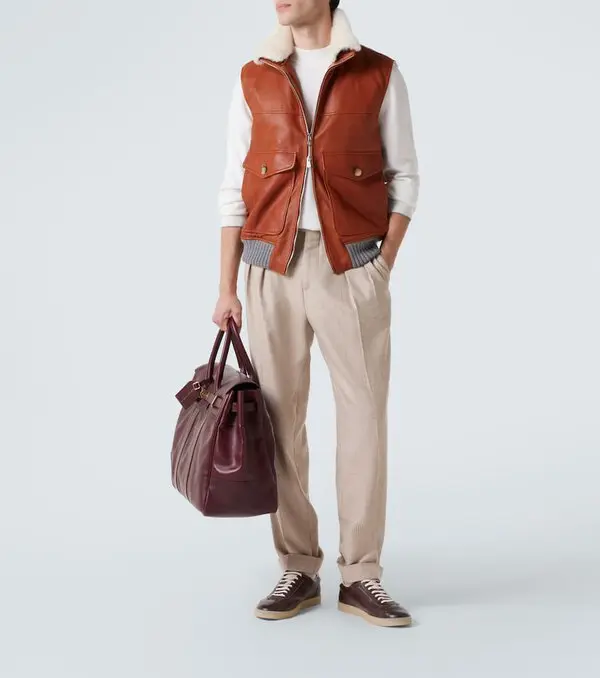 Brunello Cucinelli Padded Leather Vest