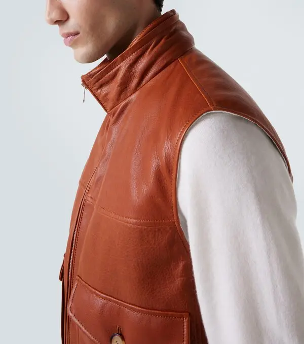 Brunello Cucinelli Padded Leather Vest