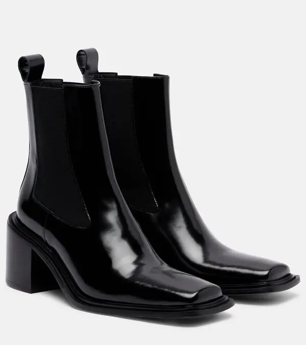 SOULIERS MARTINEZ Dallas 60 Leather Chelsea Boots - Black