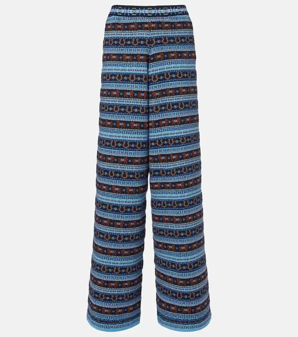 Stella McCartney Knitted Virgin Wool Straight Pants