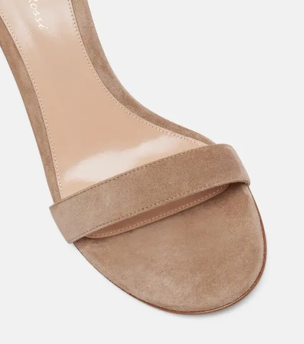 GIANVITO ROSSI Portofino 85 Suede Sandals - Brown