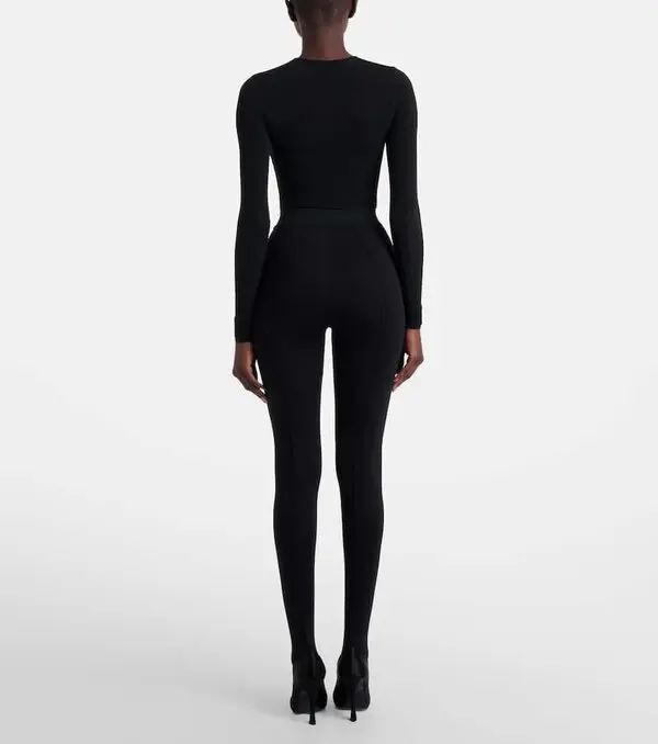 Wardrobe.NYC High-rise Stirrup Leggings - Black